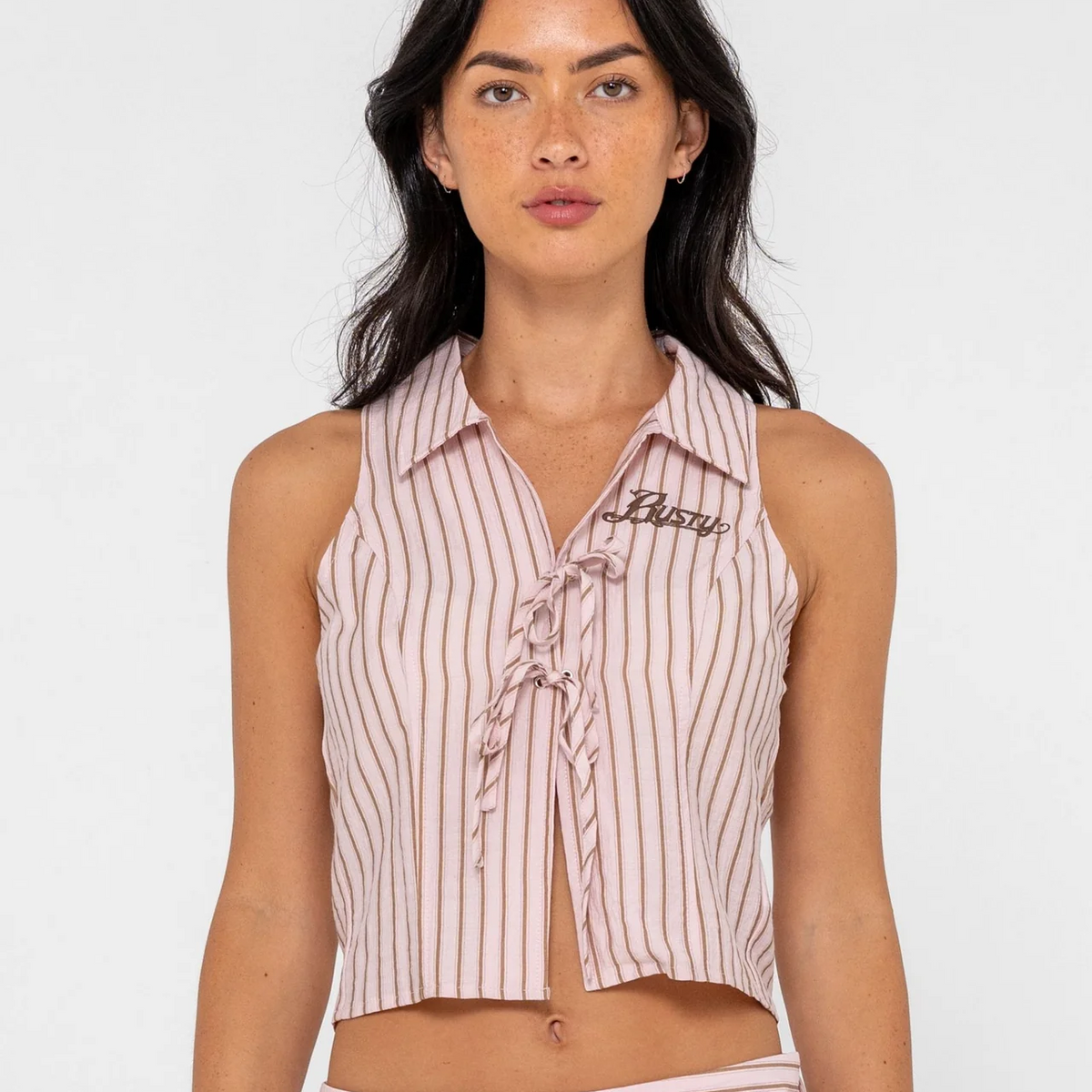 RHYSAND STRIPE TIE TOP – Void Clothing