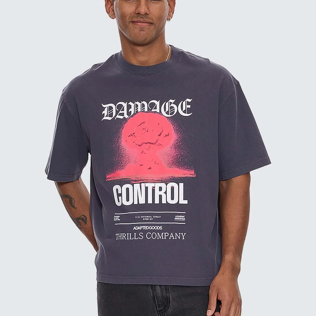 Damage Control Box Fit Oversize Cropped Tee – Void Clothing