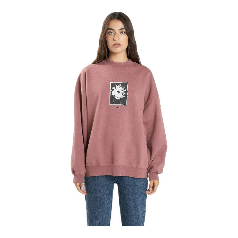 Dark Cosmos Cocoon Panel Crew Burlwood brown – Void Clothing